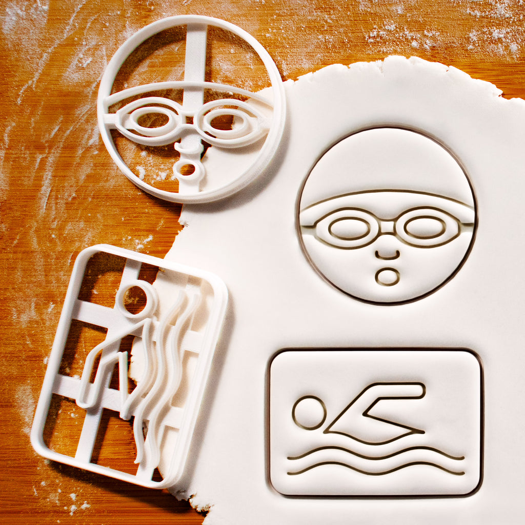 Set of 2 Swimming Cookie Cutters – Bakerlogy