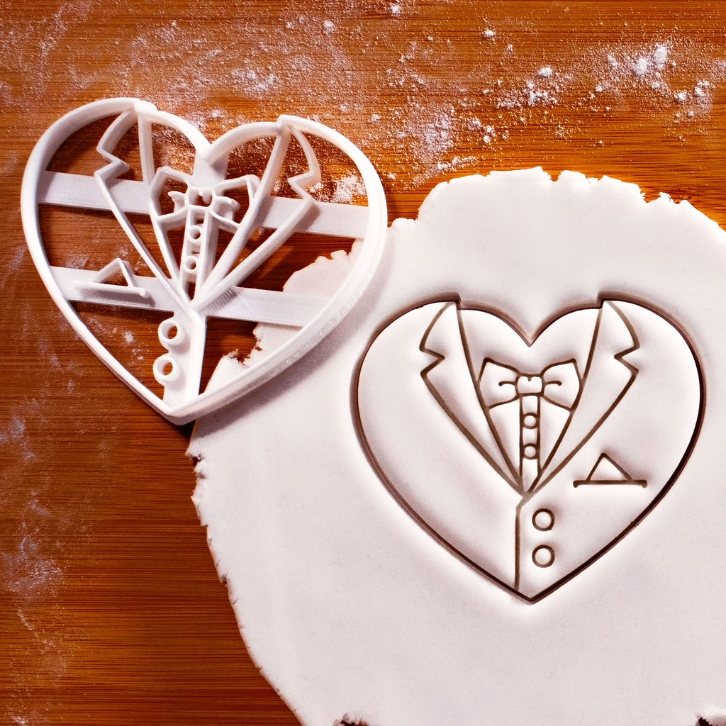 Heart Shaped Groom Cookie Cutter – Bakerlogy