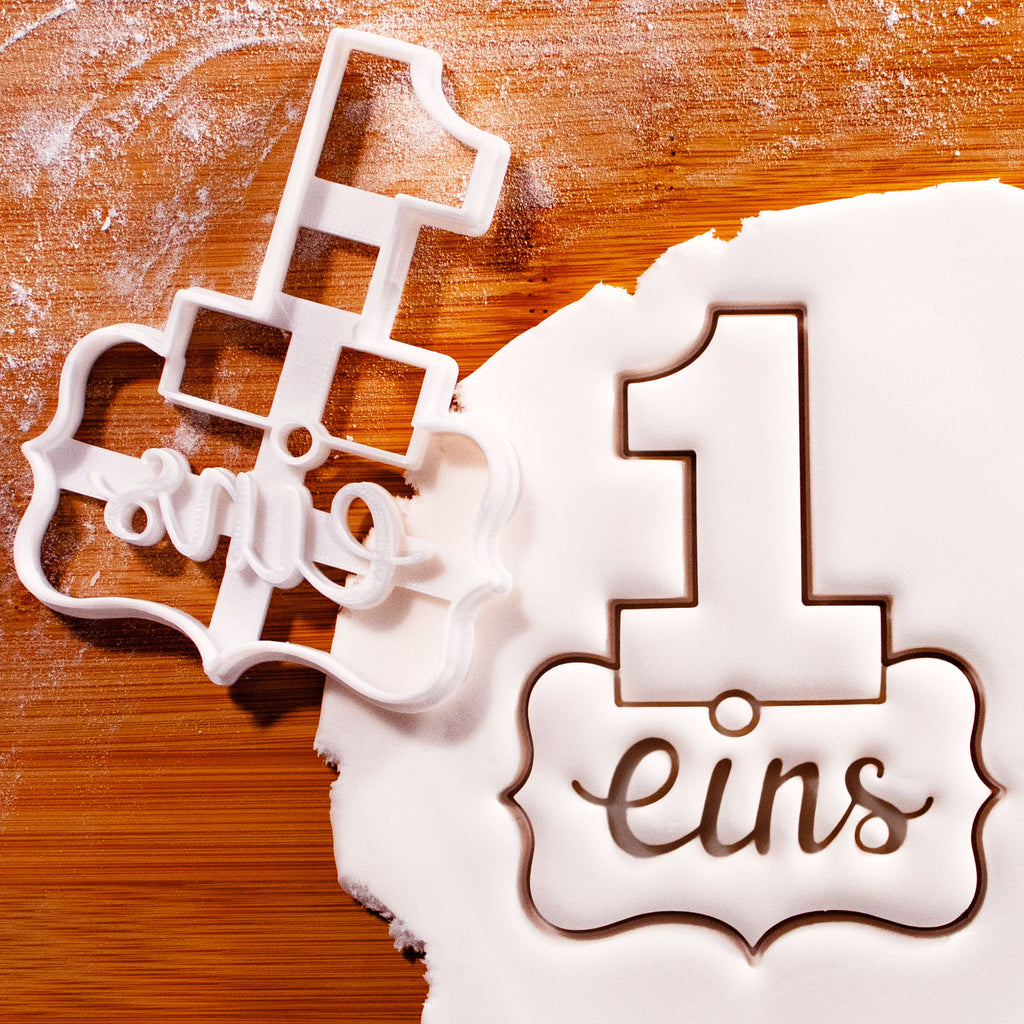 1 Eins Cookie Cutter – Erste Platz Celebration & Birthday Tool – Bakerlogy