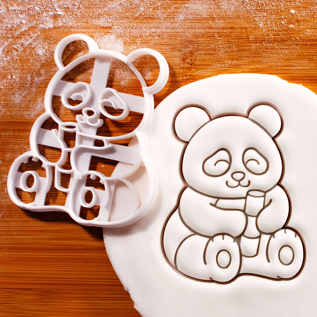 Happy Panda Cookie Cutter – Cute Animal Cake Decorating Tool – Bakerlogy