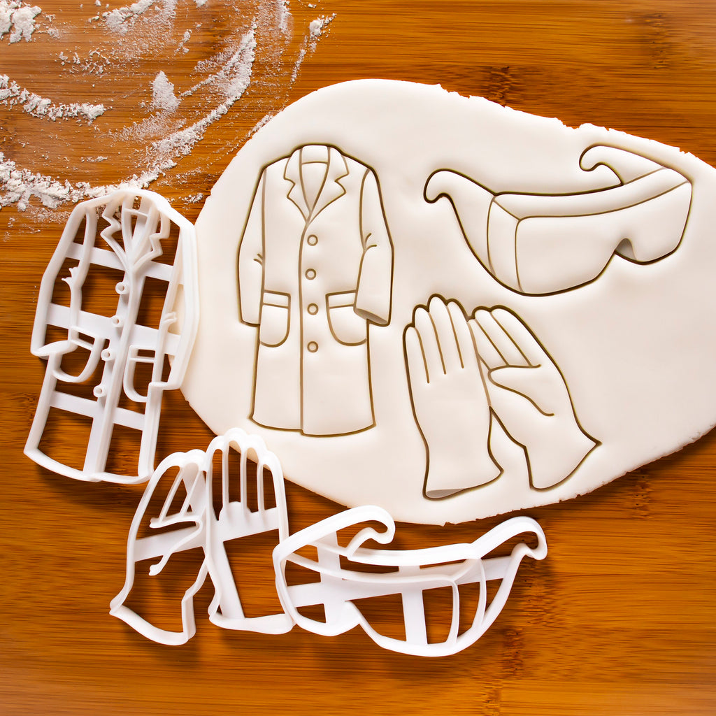 Laboratory PPE Cookie Cutters: Gloves, Goggles, Lab Coat – Bakerlogy