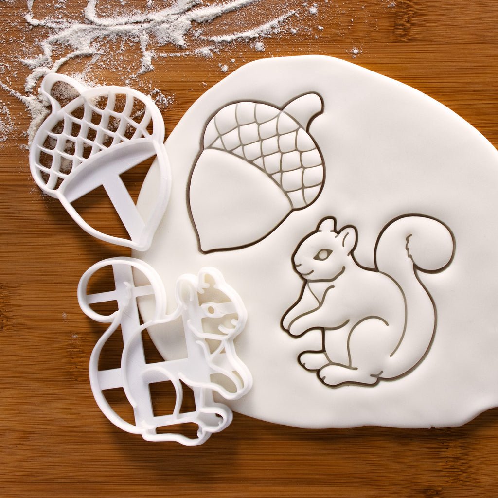 Squirrel & Acorn Cookie Cutters – Bakerlogy