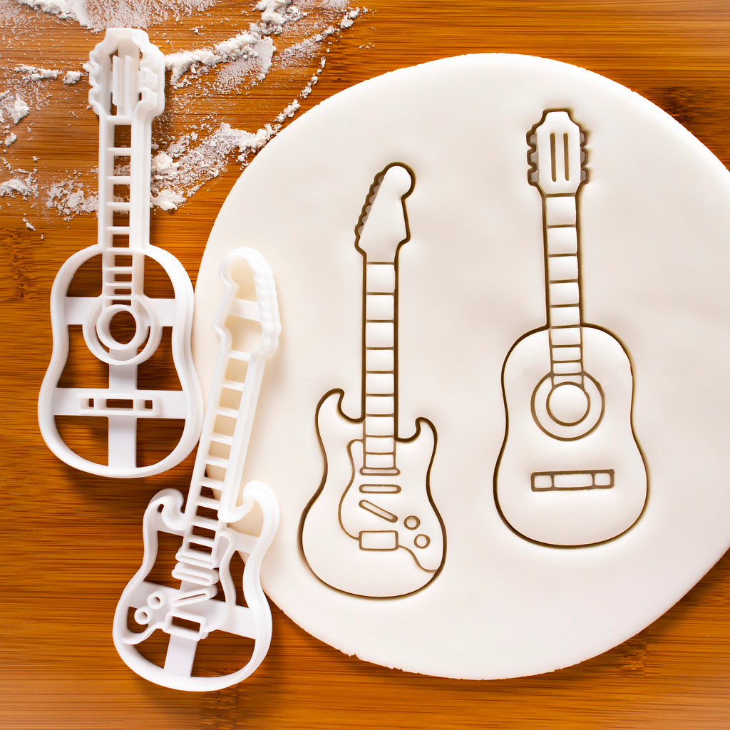 Acoustic Guitar & Electric Guitar Cookie Cutters – Bakerlogy