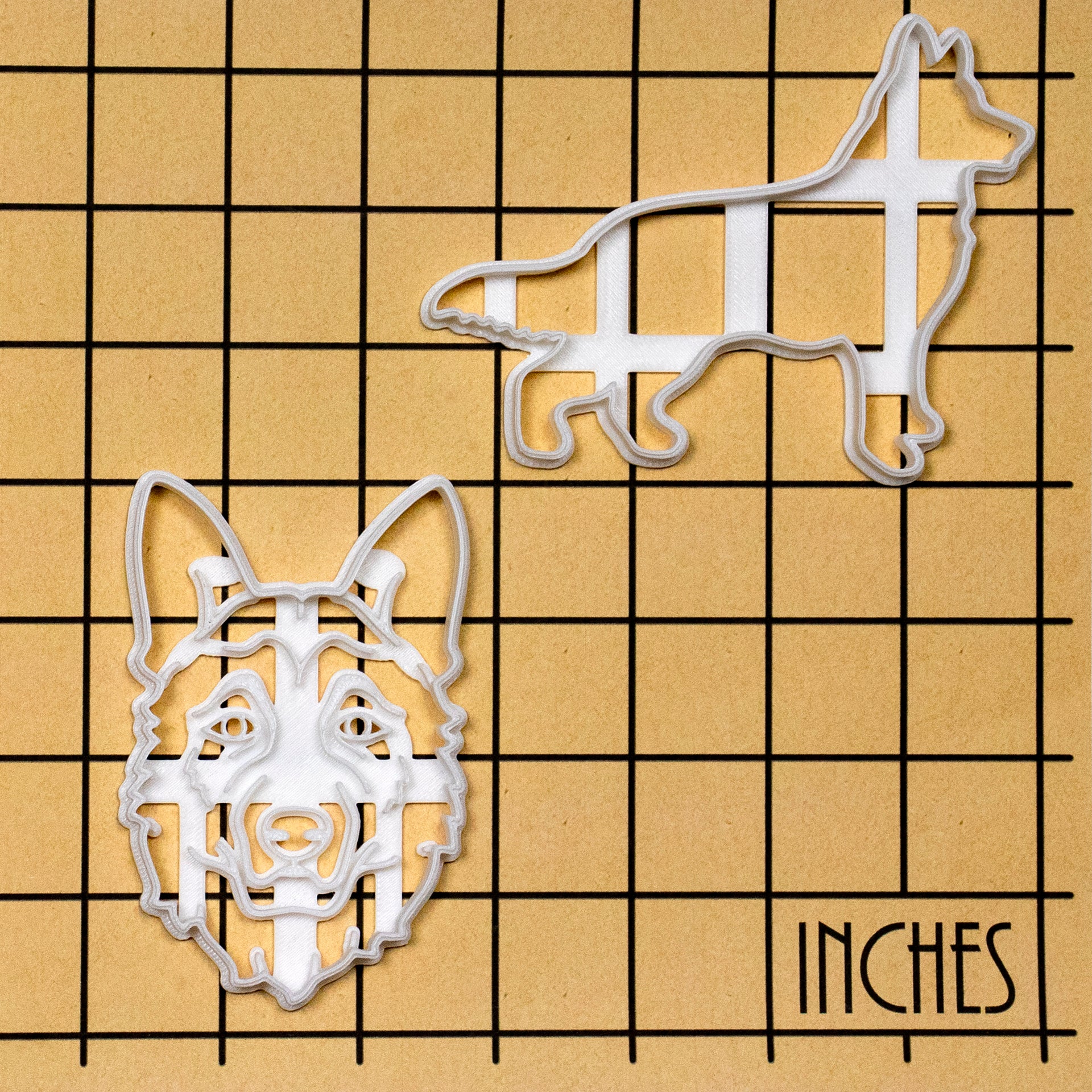 Set of 2 German Shepherd Cookie Cutters – Bakerlogy