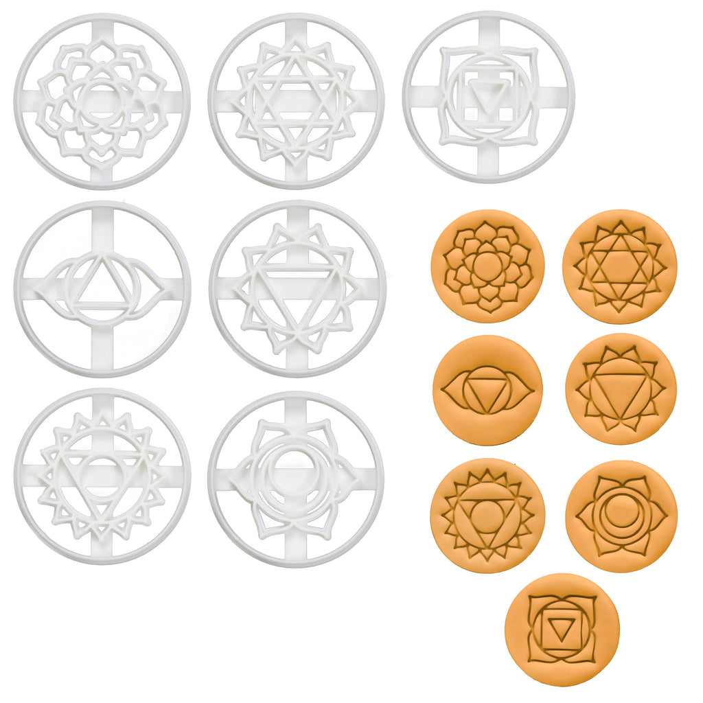 Set of 7 Yoga Chakras Cookie Cutters – Bakerlogy