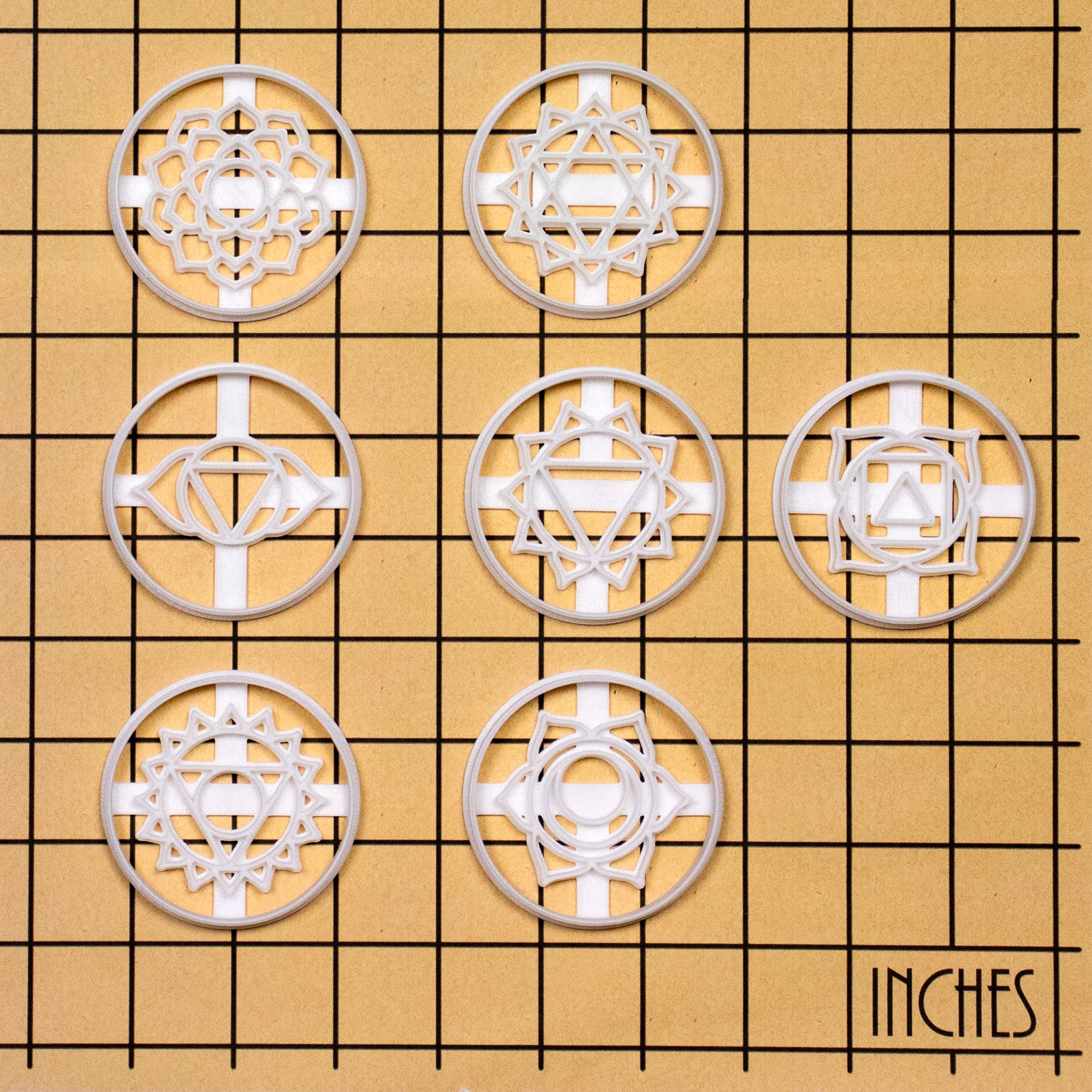 Set of 7 Yoga Chakras Cookie Cutters – Bakerlogy