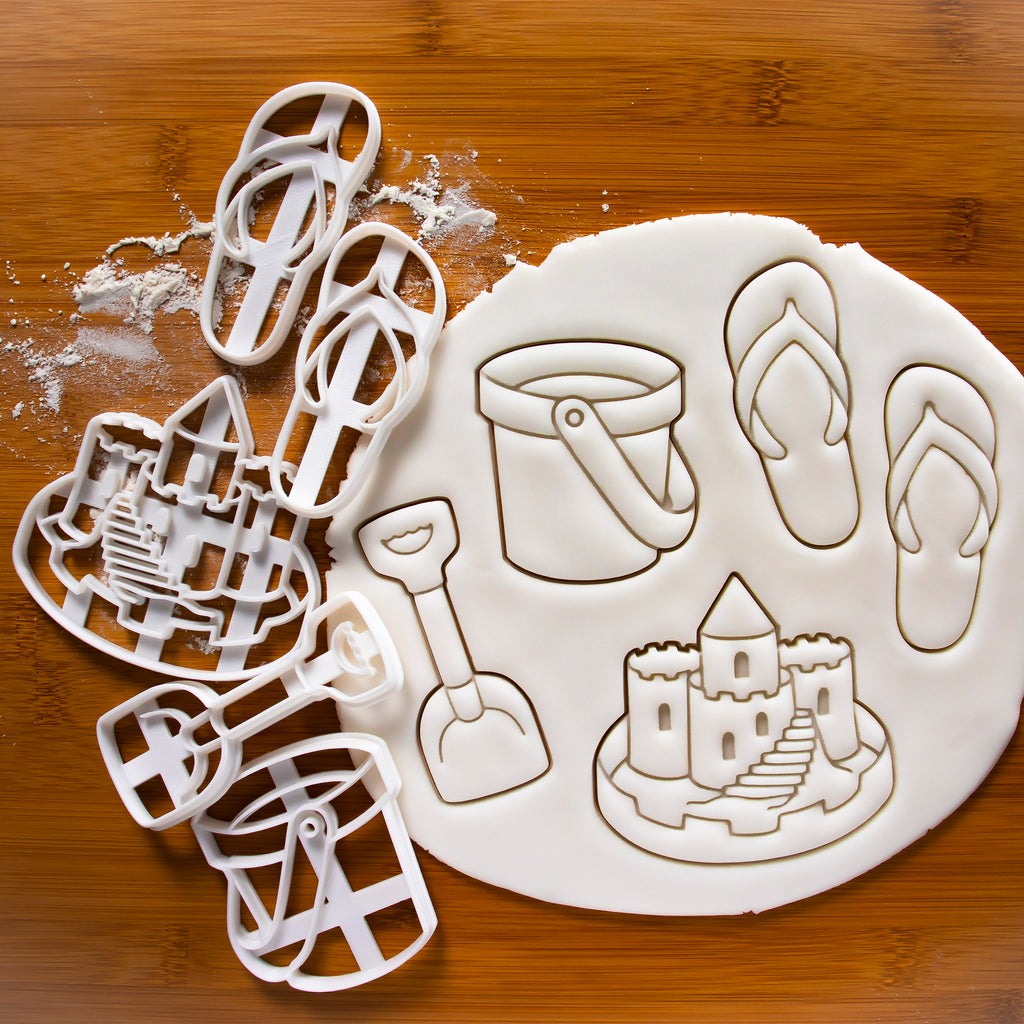 Set of 4 Summer Beach Cookie Cutters – Bakerlogy
