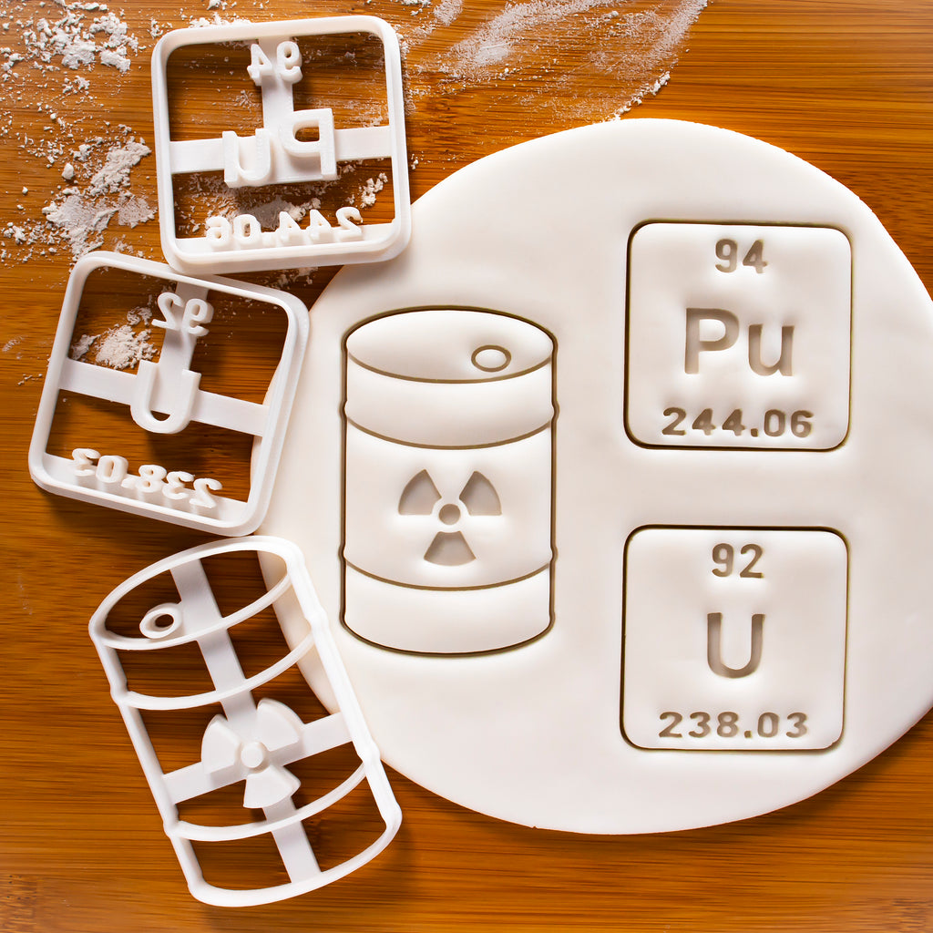 Radioactive Science Cookie Cutters: Nuclear Waste, Plutonium & Uranium ...