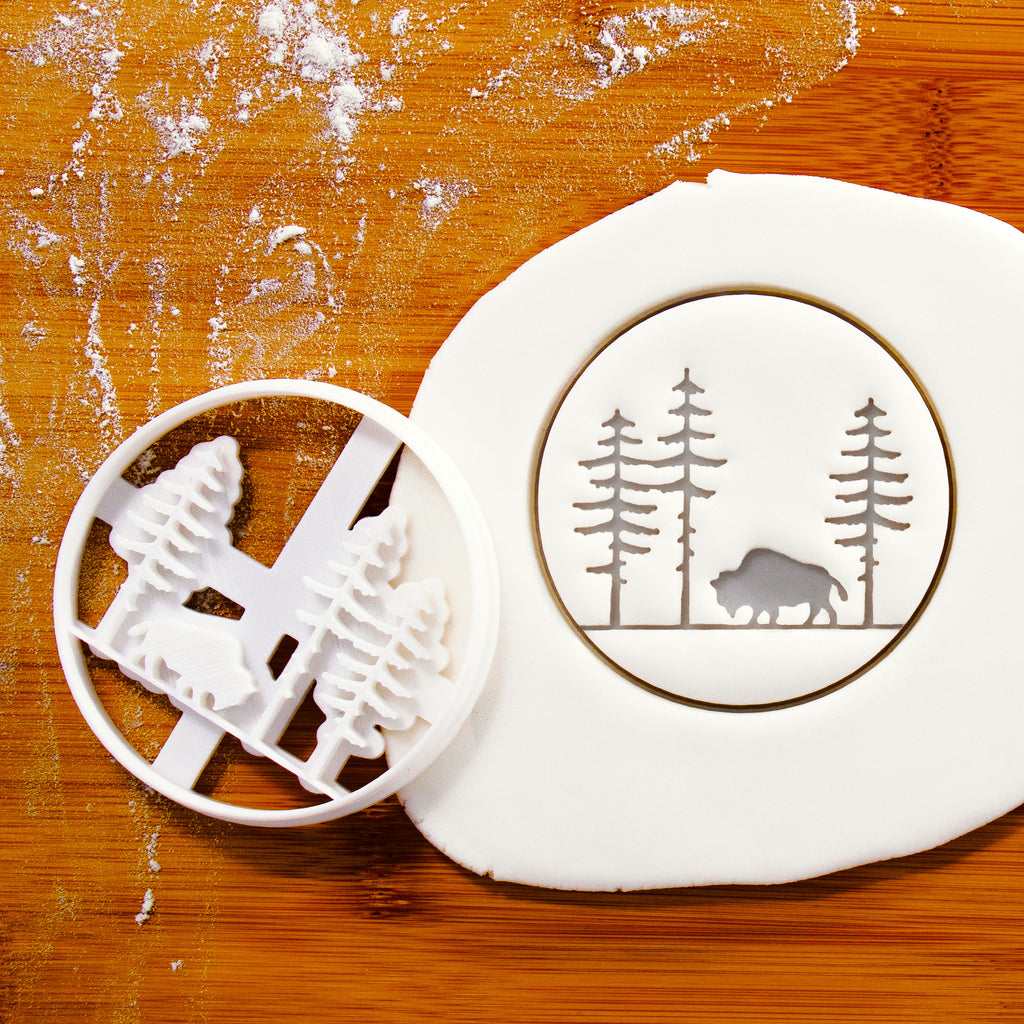 Forest Bison Cookie Cutter – Bakerlogy