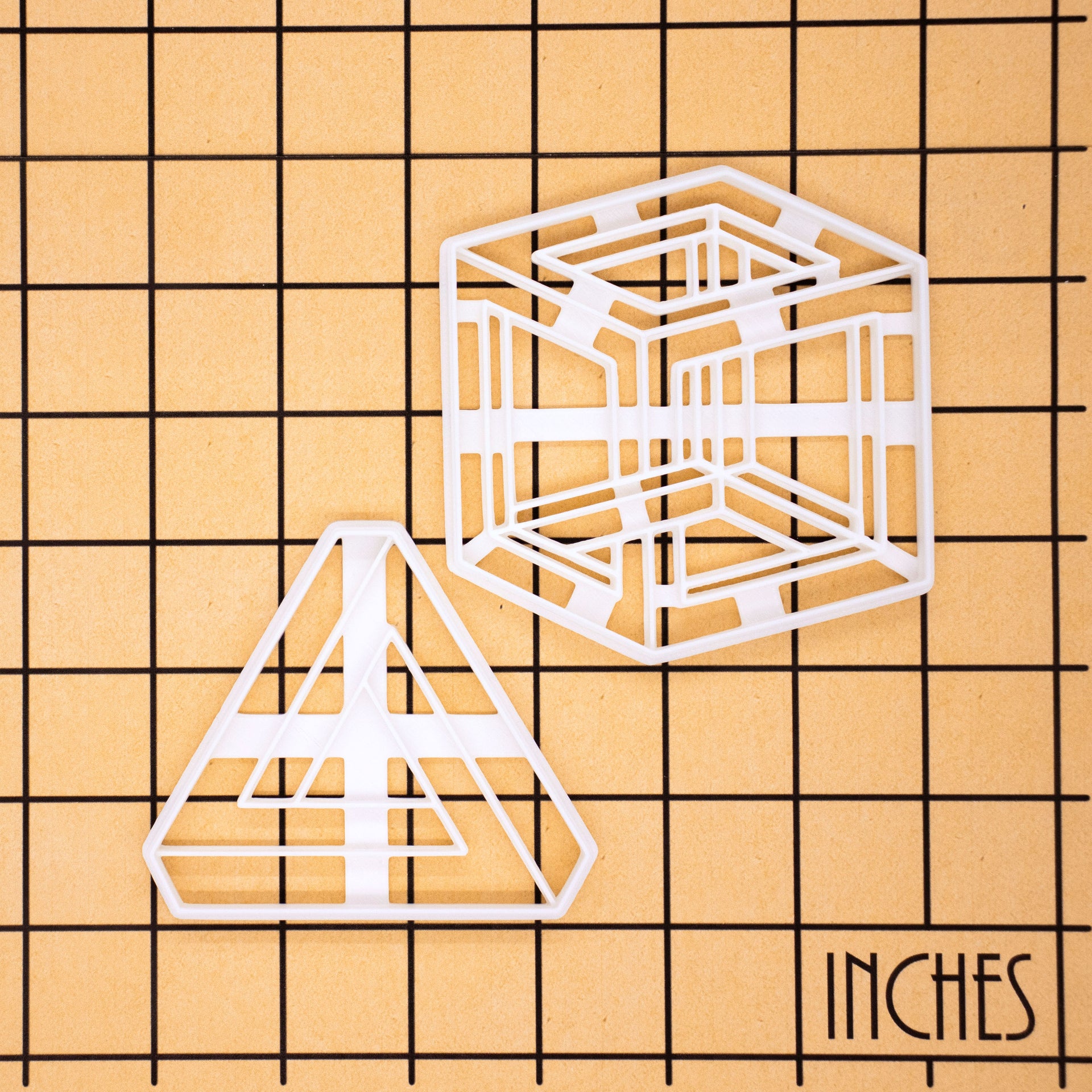 Impossible Cube and Triangle Cookie Cutters – Bakerlogy