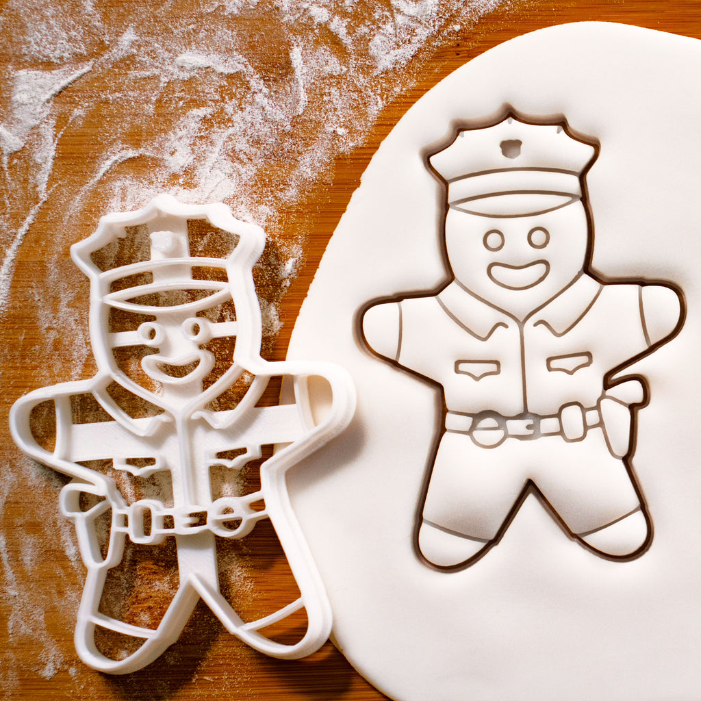 Police Officer Gingerbread Cookie Cutter – Bakerlogy