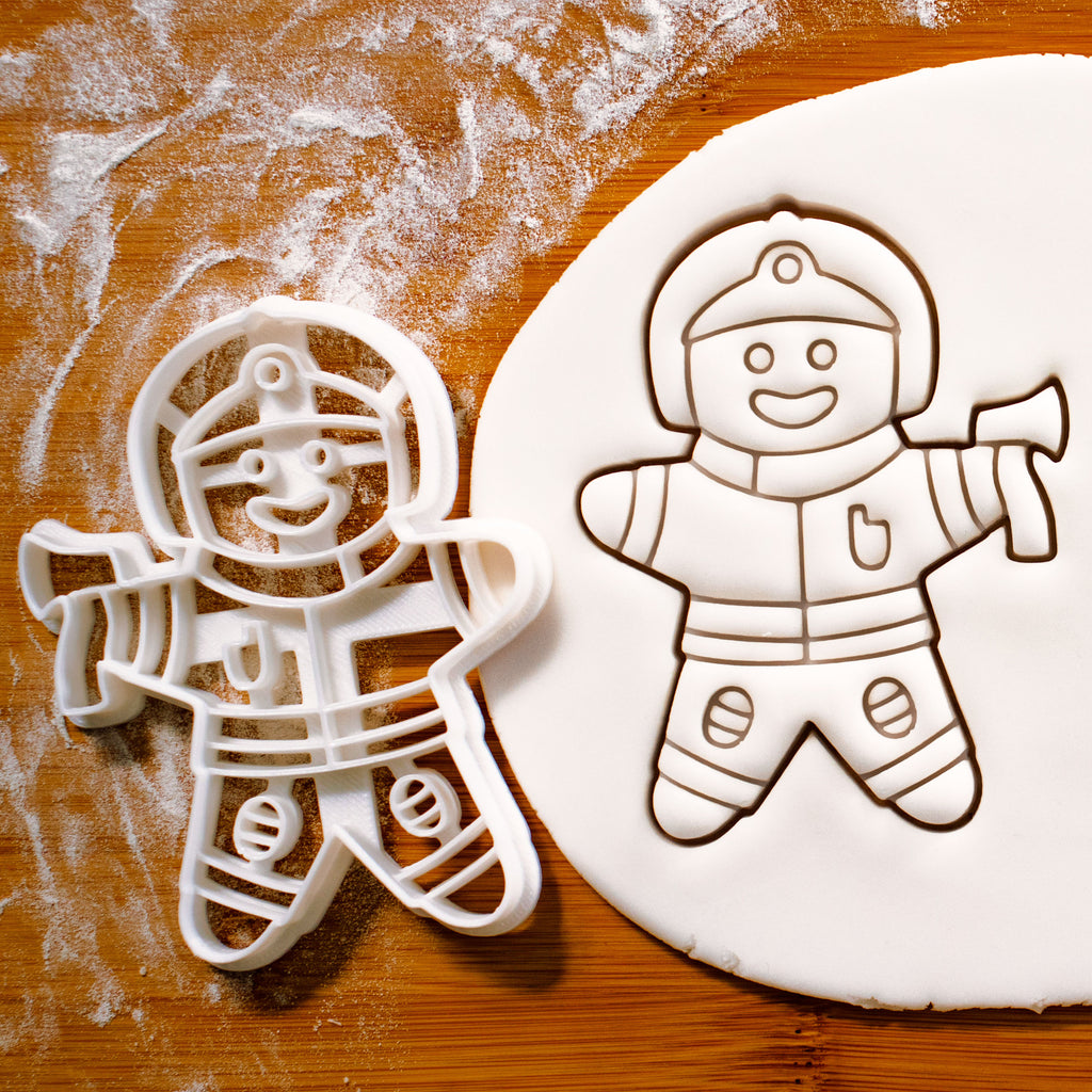 Firefighter Gingerbread Cookie Cutter – Bakerlogy