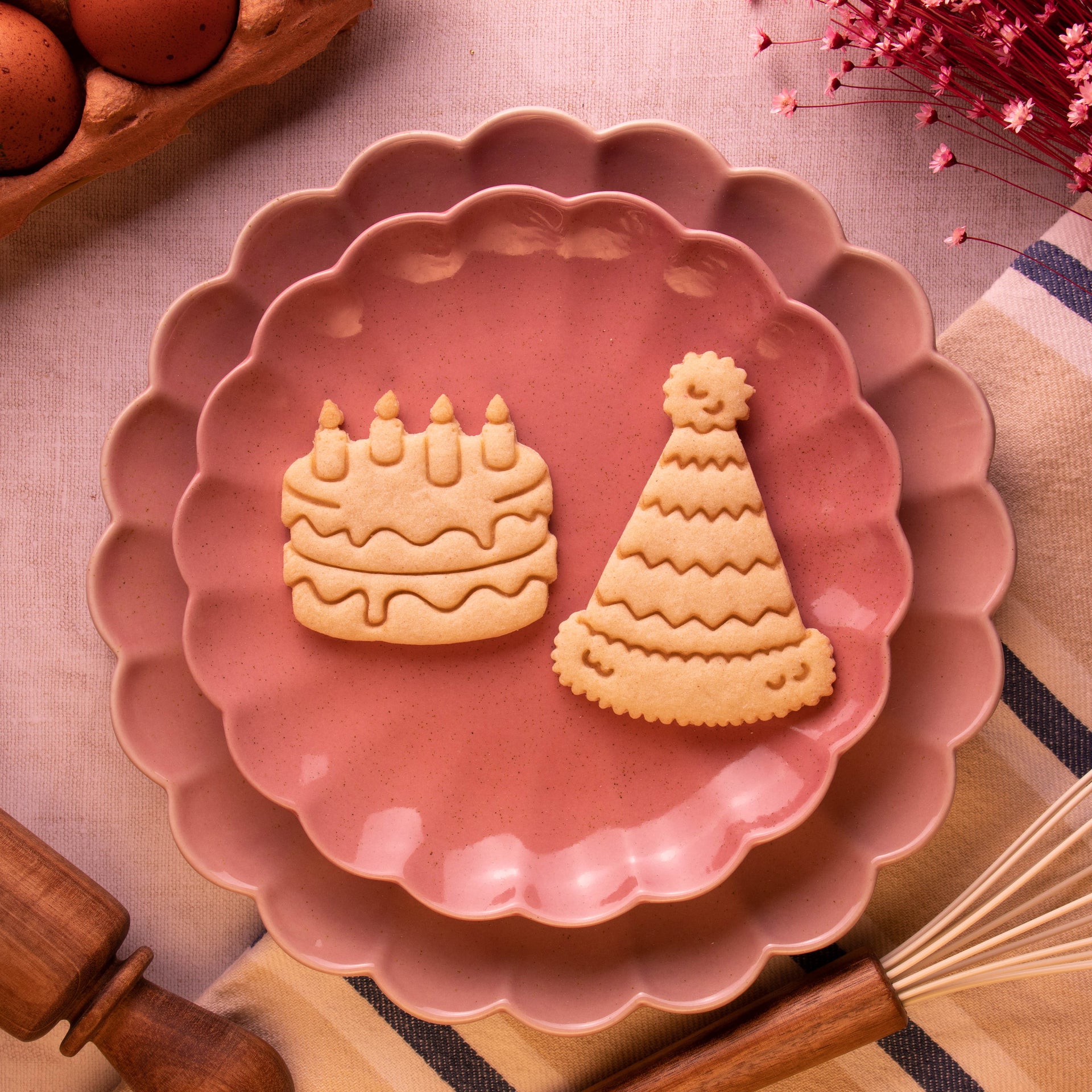Birthday Cake and Party Hat Cookie Cutters – Bakerlogy