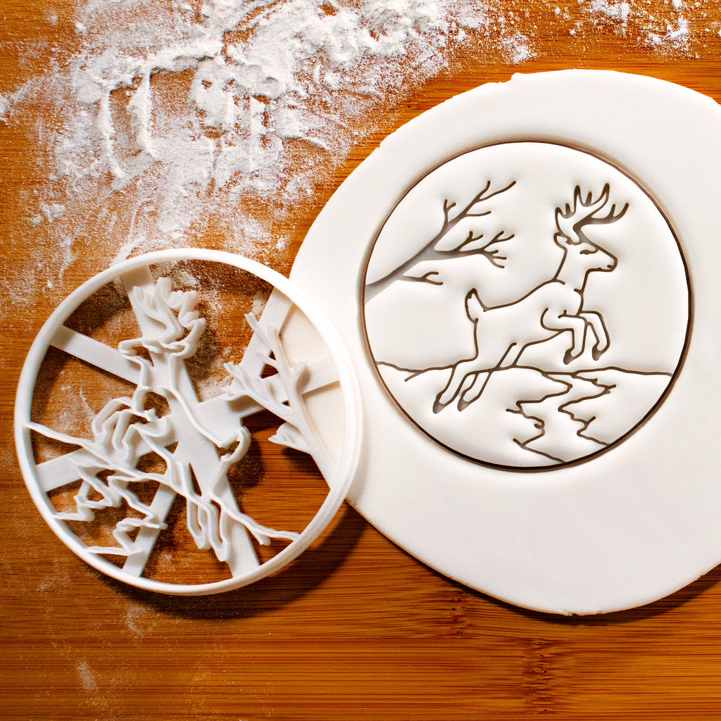 Deer Jumping Cookie Cutter – Bakerlogy